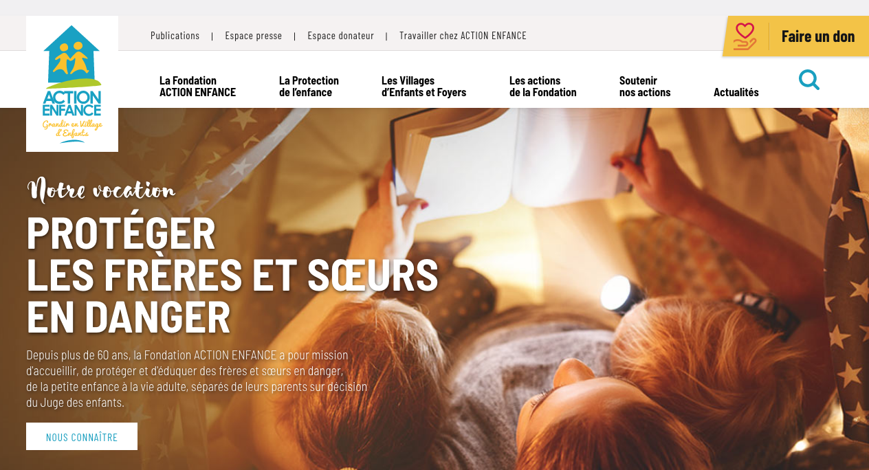 Accueil - ACTION ENFANCE : Villages d'Enfants, Protection